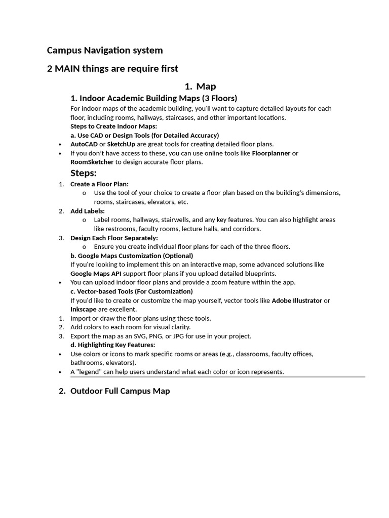 Campus Navigation System - Requirements - Plan | PDF | Computing ...