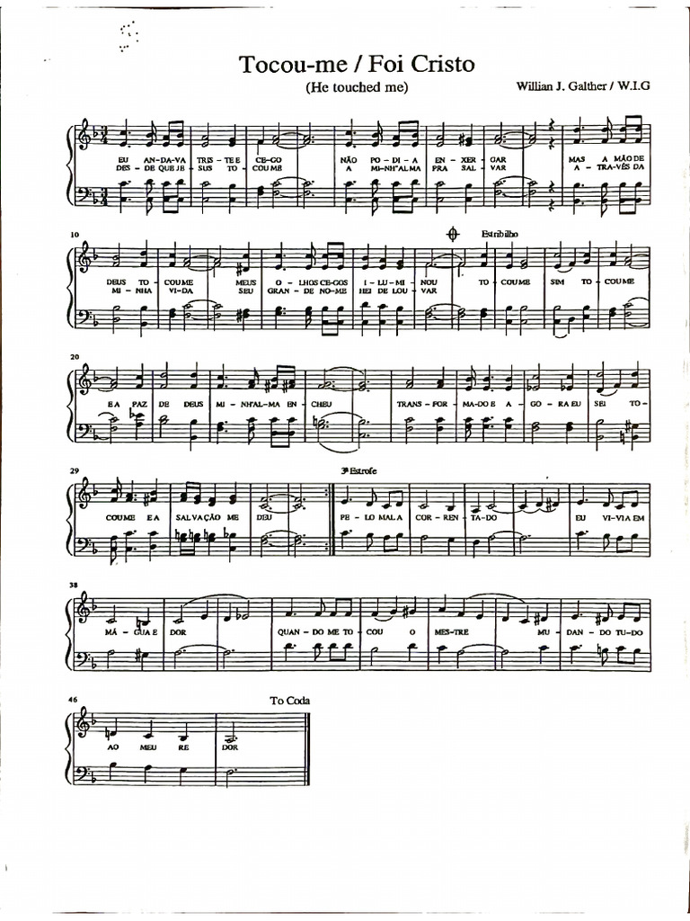 Tocou-Me - Foi Cristo | PDF