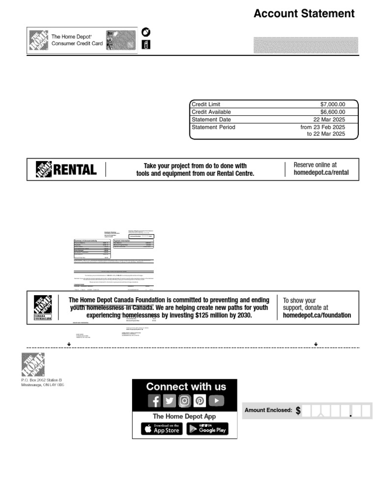 Home Depot Statement Apr 24 | PDF | Credit Card | Interest