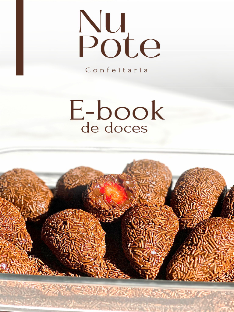 Ebook de Doces Nu Pote PDF - 2600 | PDF | Creme (gastronomia) | Chocolate