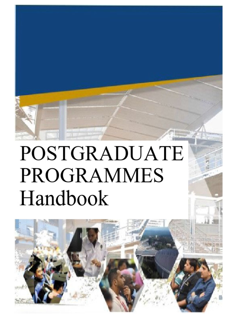 Postgraduate Programme Handbook 2021 | PDF | Thesis | Bachelor Of Science
