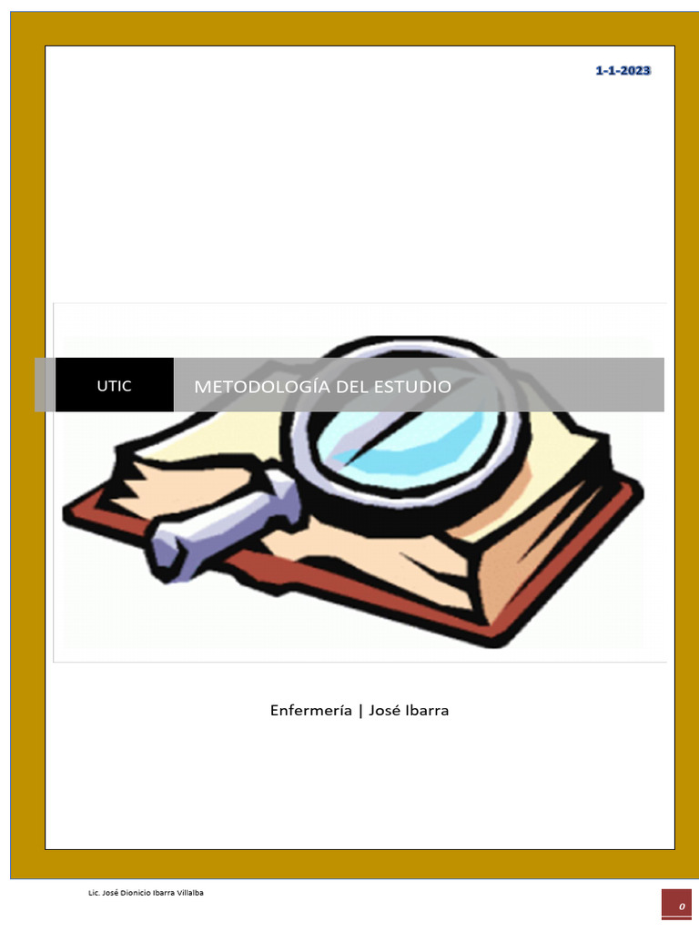 Metodología Del Estudio _ Unidad I_al _III Desarrollado (1) | PDF ...