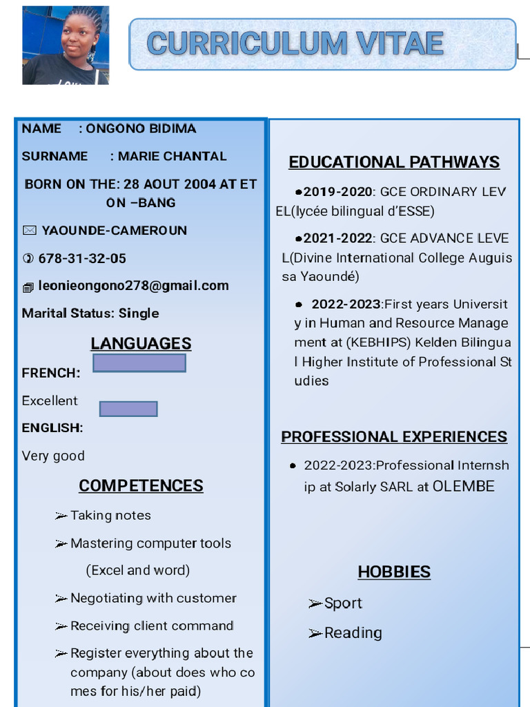 CV Marie Phoenix | PDF