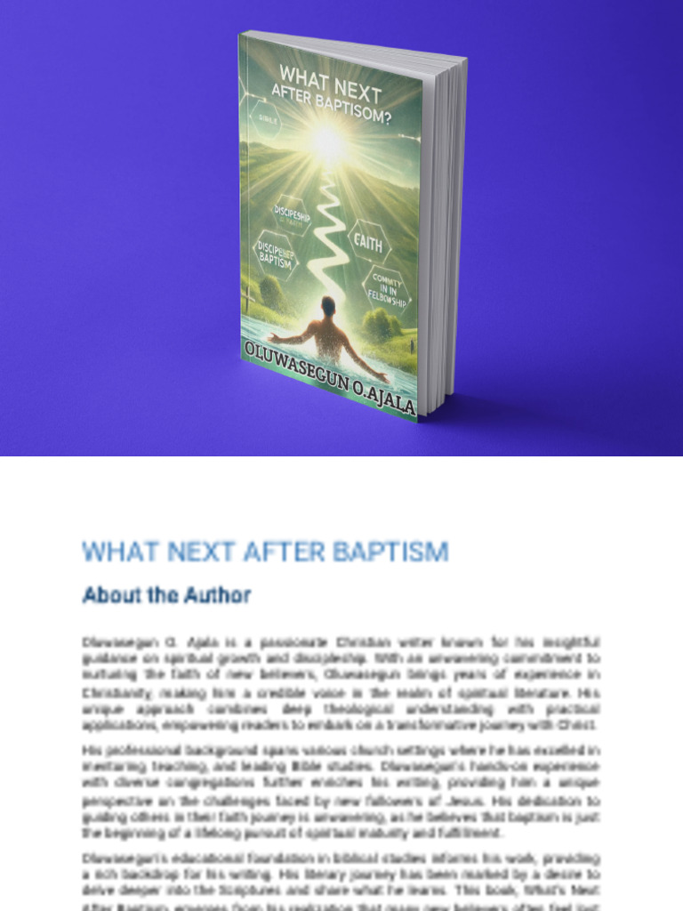 Next Steps After Baptism | PDF | Baptism | Sacraments