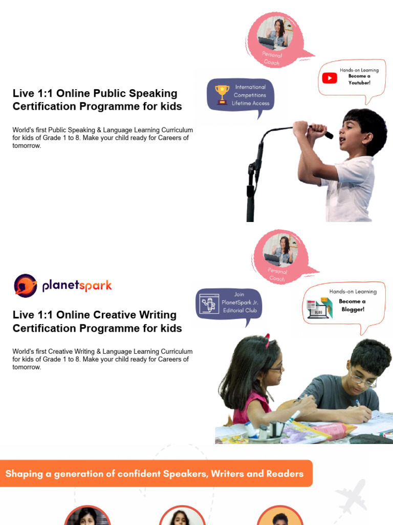 PlanetSpark Excellence -PS & CW Presentation (1) | PDF