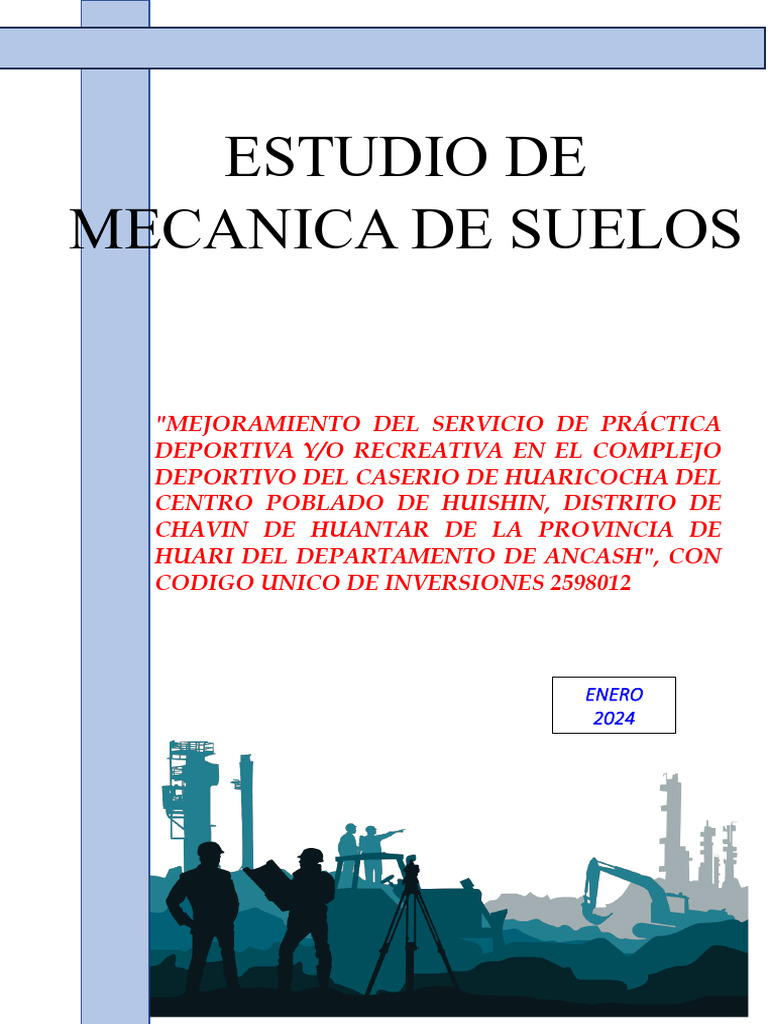 Caratula Estudio de Suelos | PDF