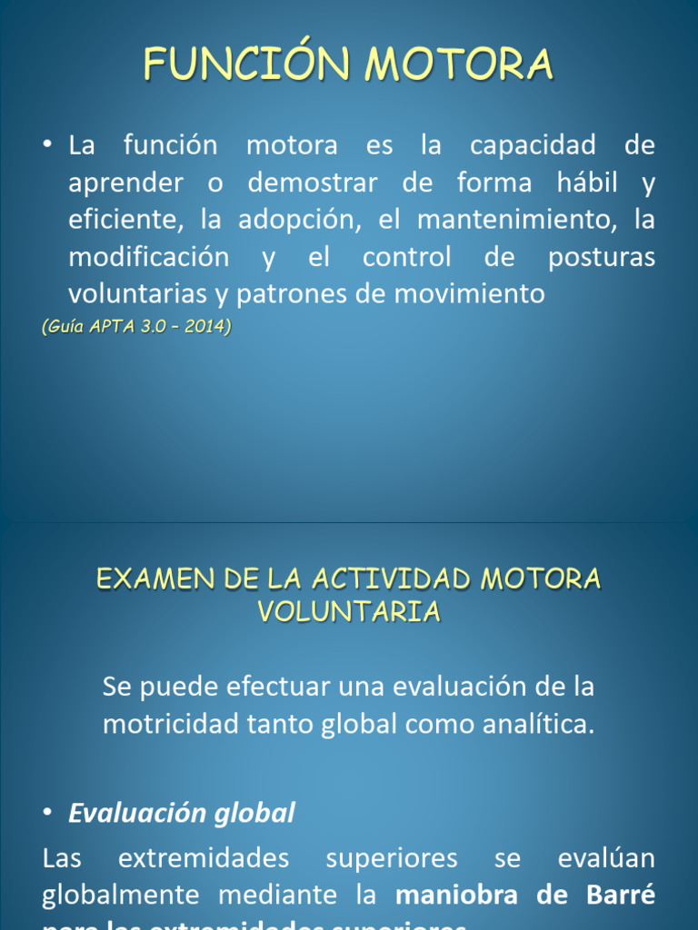 Funcion Motora | PDF | Coordinación motriz