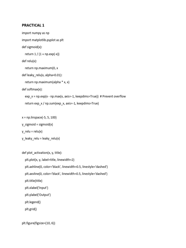 PRACTICAL 1 - Removed | PDF