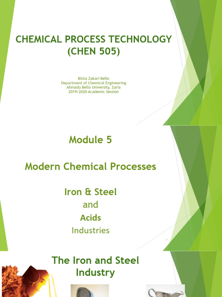Chemical process technology | PDF | Iron | Smelting