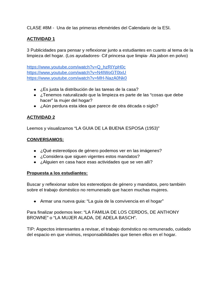 taller del 8M (1) | PDF | Mujer | La violencia contra las mujeres