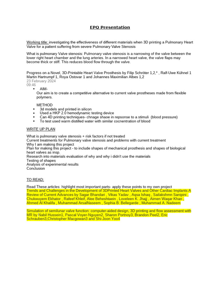 EPQ Presentation | PDF