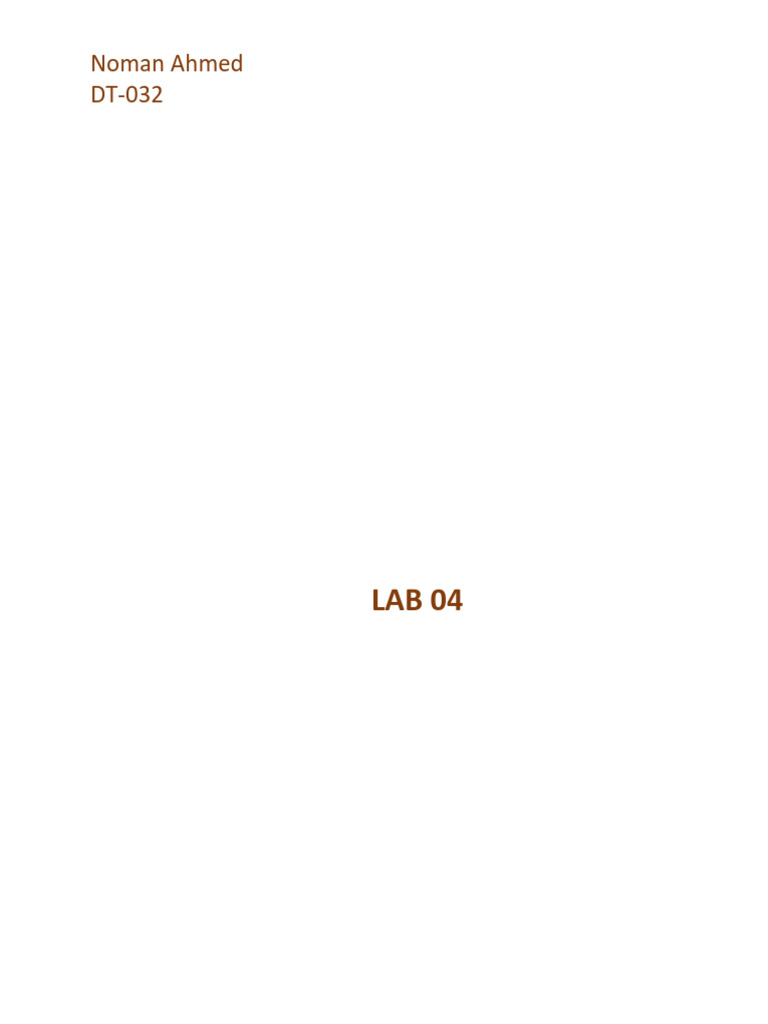 DT-032 CCN LAB 04 | PDF