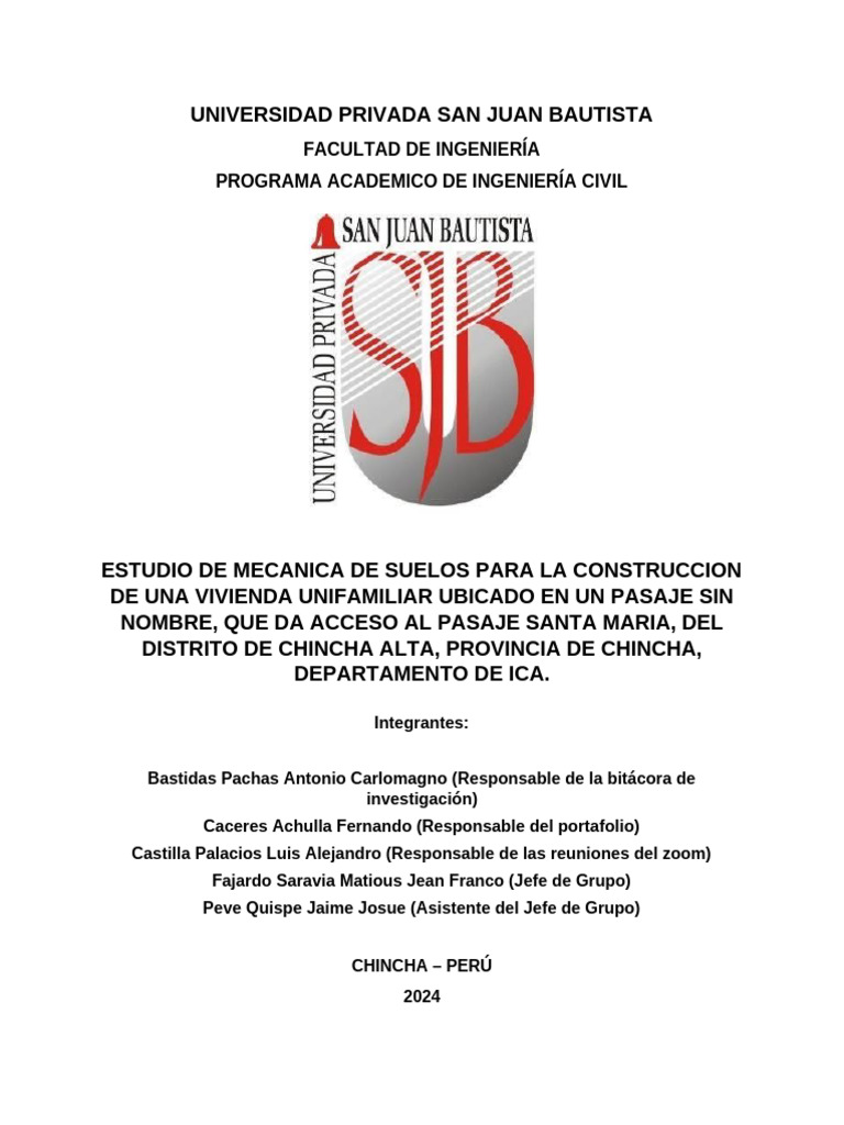 Monografía de Mecánica de Suelos pc3 Prototipo | PDF | Grava | Perforación