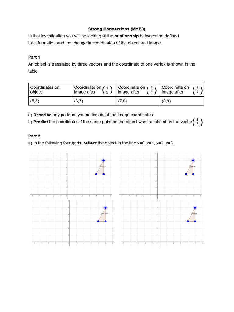 Strong Connections (MYP3) Relationship | PDF | Applied Mathematics ...