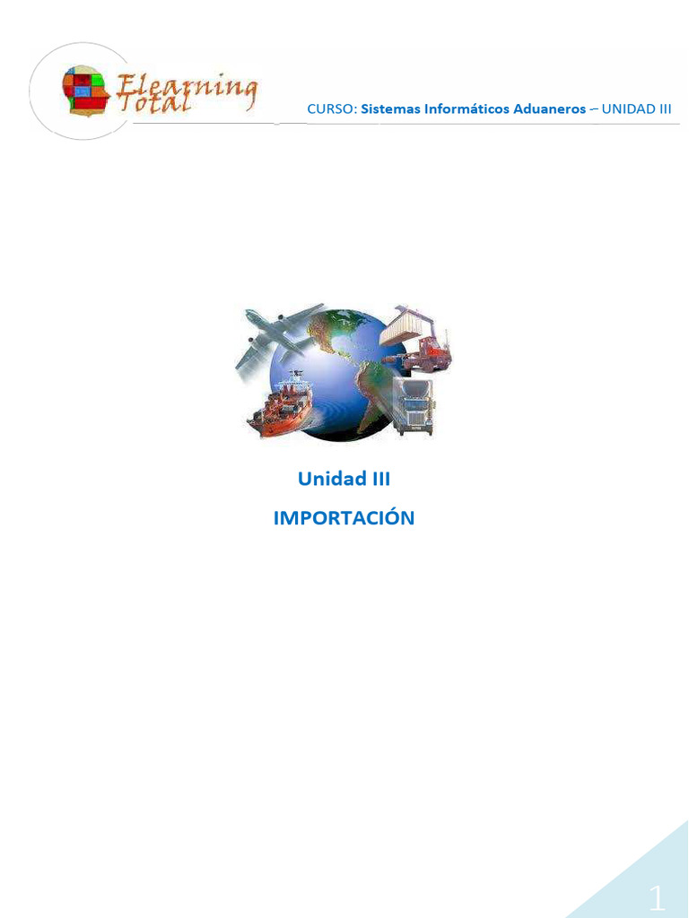 Cuadernillo MODULO 3 IMPORTACION | PDF | aduana | El comercio internacional