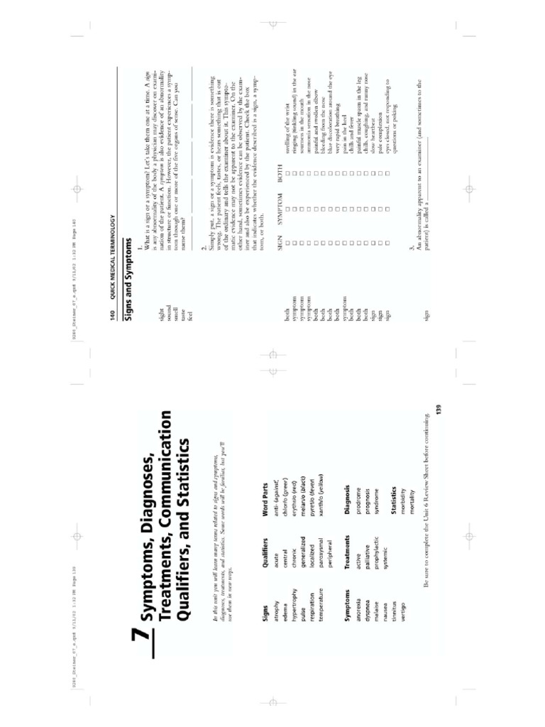 Quick Medical Terminology-CH7 | PDF