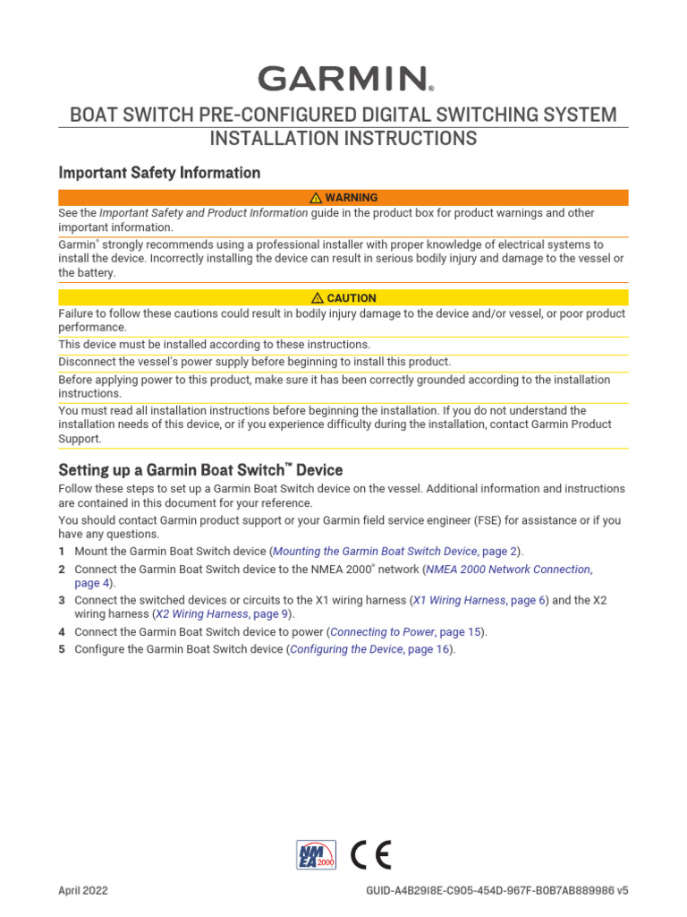 Boat Switch Digital Installation Guide | PDF | Electrical Wiring | Switch