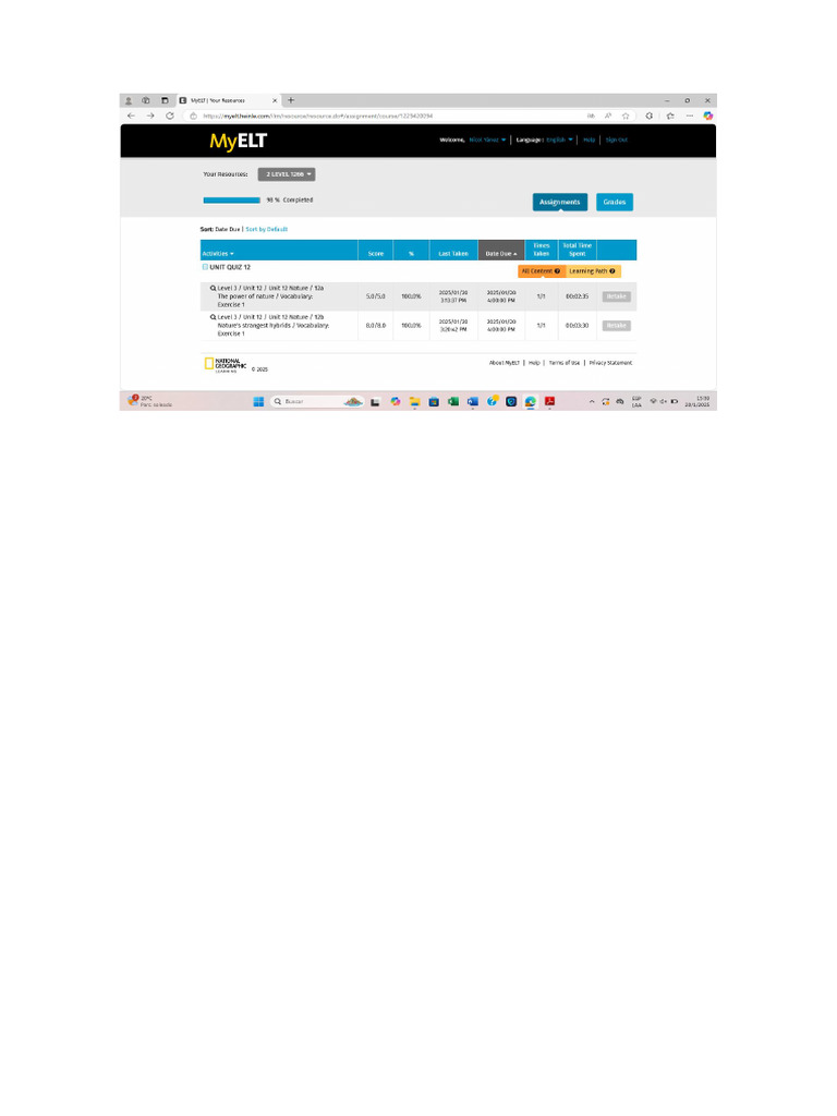 UNIT 12 QUIZ_YANEZ NICOL | PDF