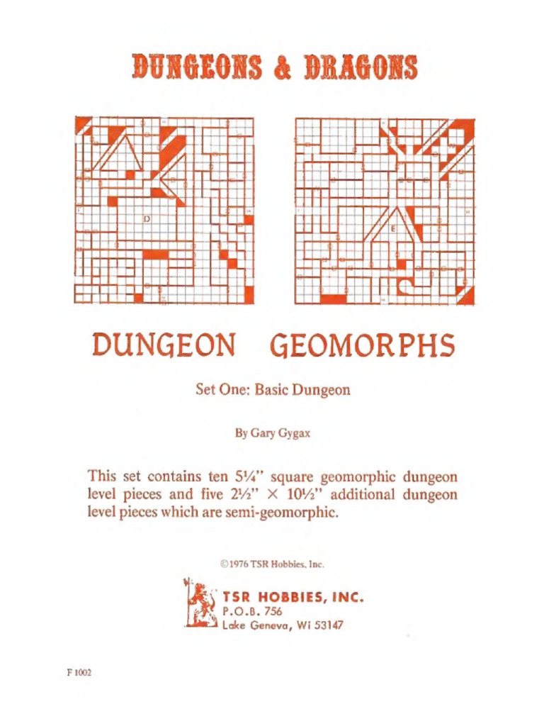 Accessory Dungeon Geomorphs Set 1 Basic Dungeon - Text | PDF | Dungeons ...