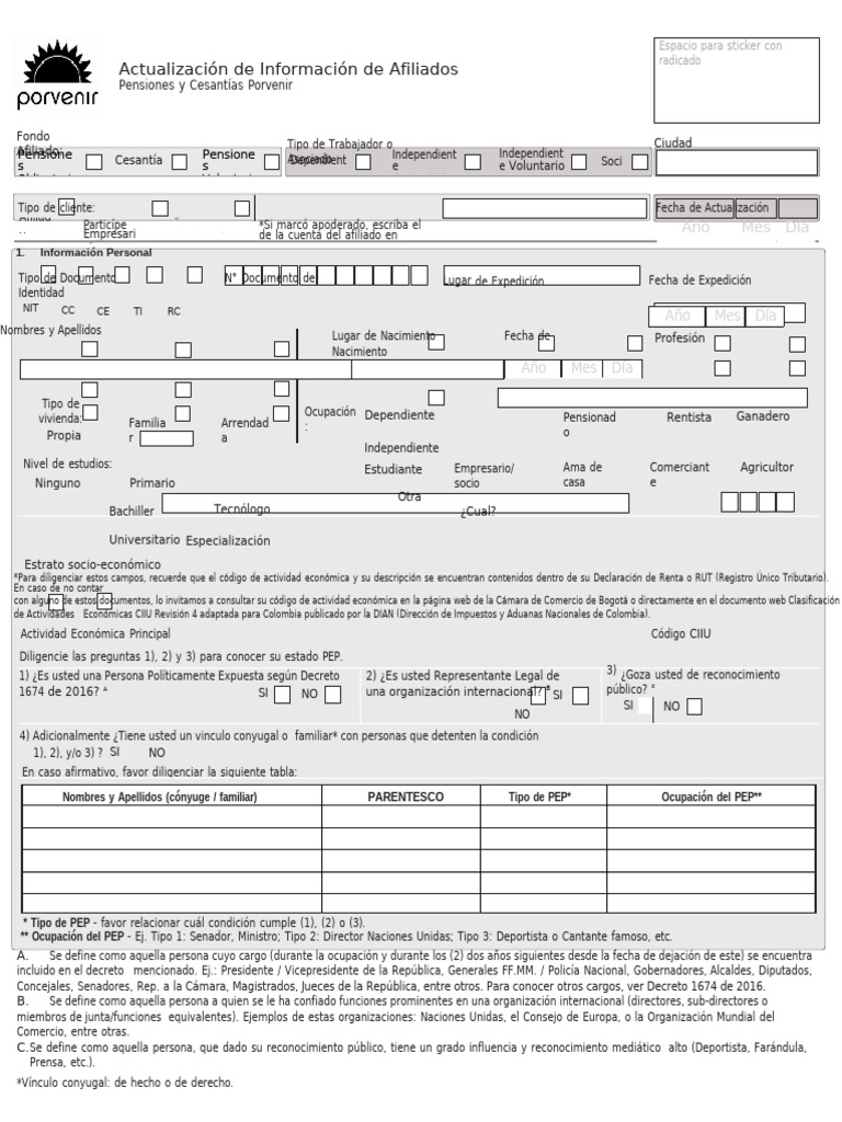 Formato de Afiliacion A Empleador | PDF
