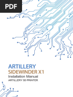 Artillery Sidewinder X4 Plus 3D Printer User Manual | PDF | Manufactured Goods