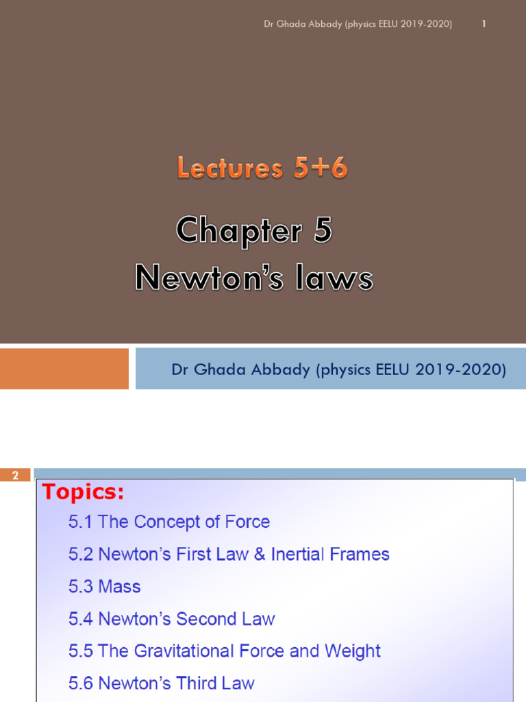 Physics 1-Lecture 8+9 physics eelu egypt | PDF | Weight | Force