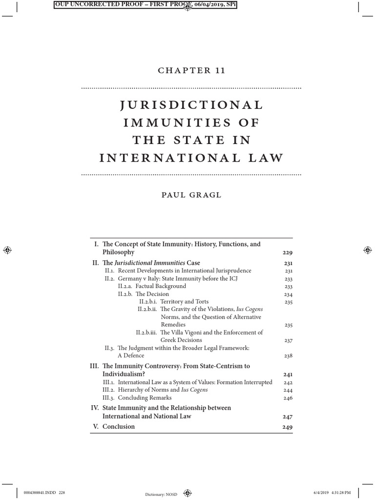 State Immunity in International Law | PDF | International Law ...