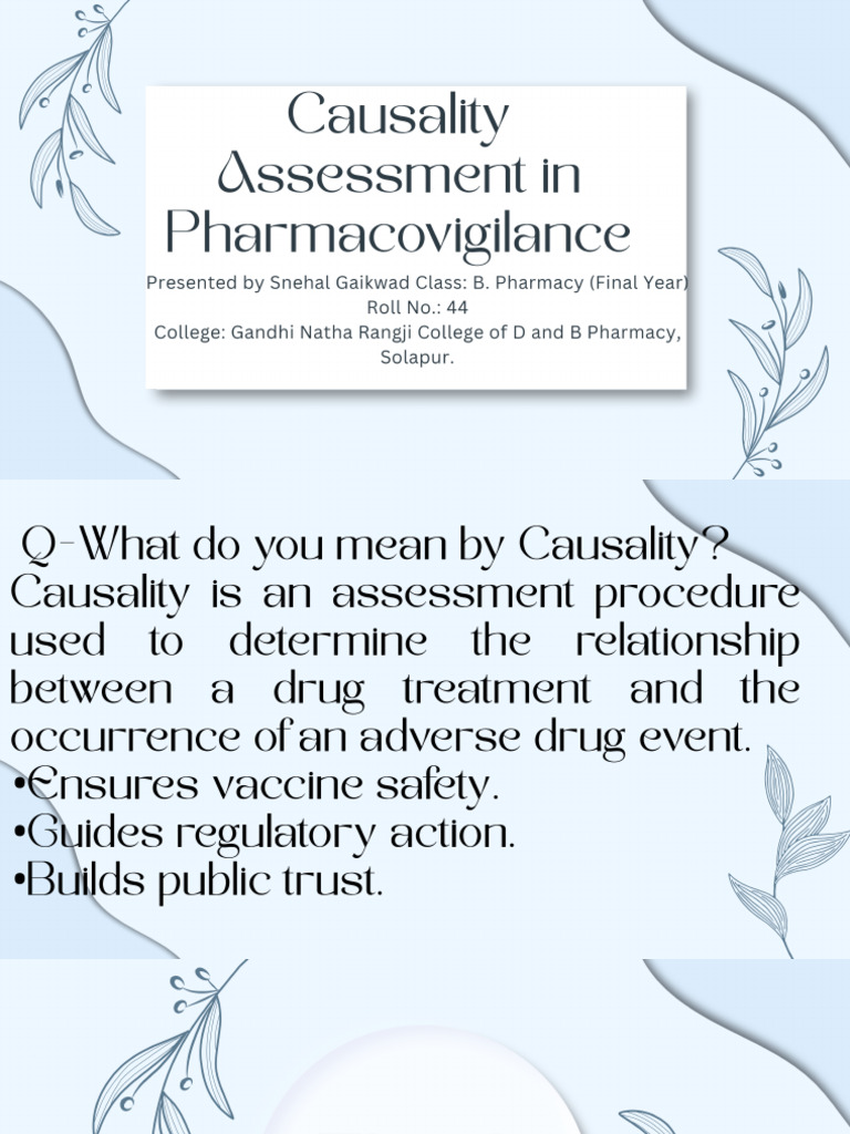 Causality Assessment - 20250415 - 144215 - 0000 | PDF