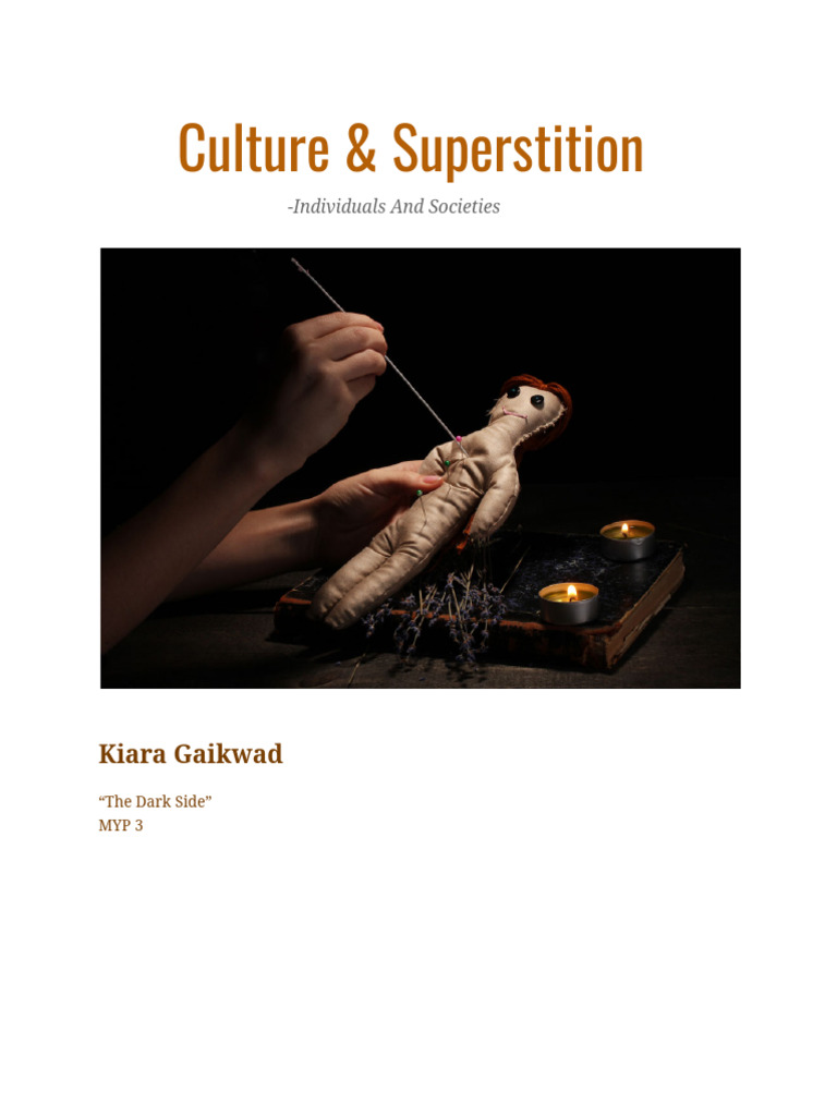 Culture & Superstition | PDF | Witchcraft | Superstitions