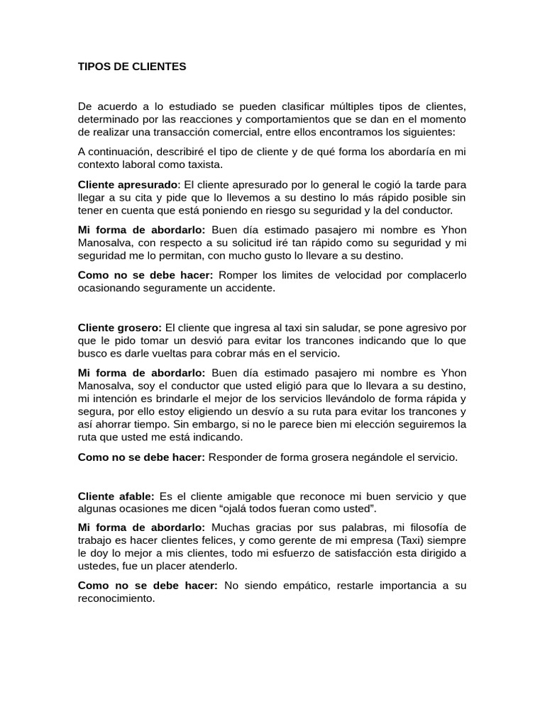 Cómo atender a un cliente apresurado | PDF | Cliente