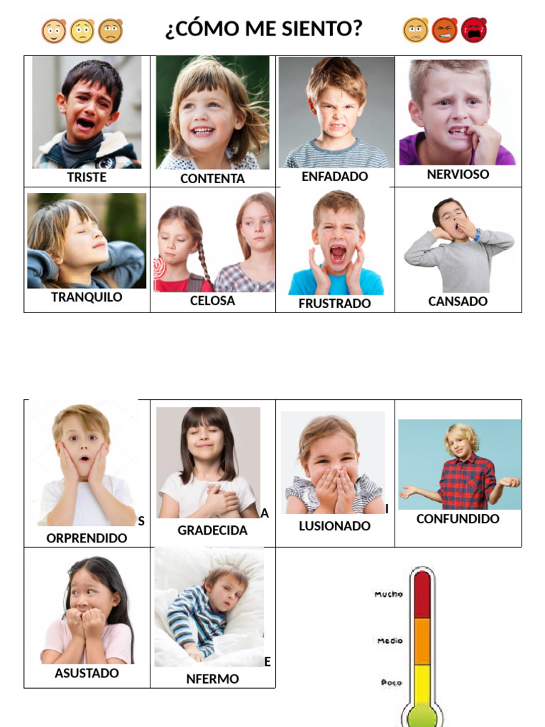 Emociones: Cómo me siento hoy | PDF