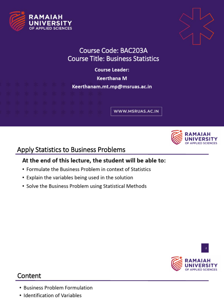 12_Apply Statistics to Business Problems | PDF