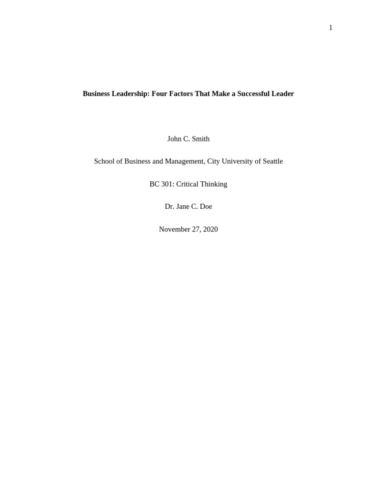 APA 7 Student Paper Template 3 | PDF | Citation | Apa Style