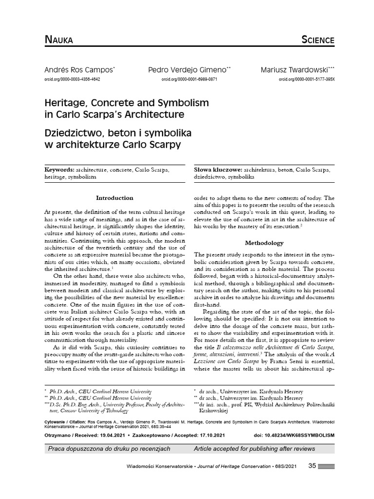 Heritage Concrete and Symbolism in | PDF | Architectural Design ...