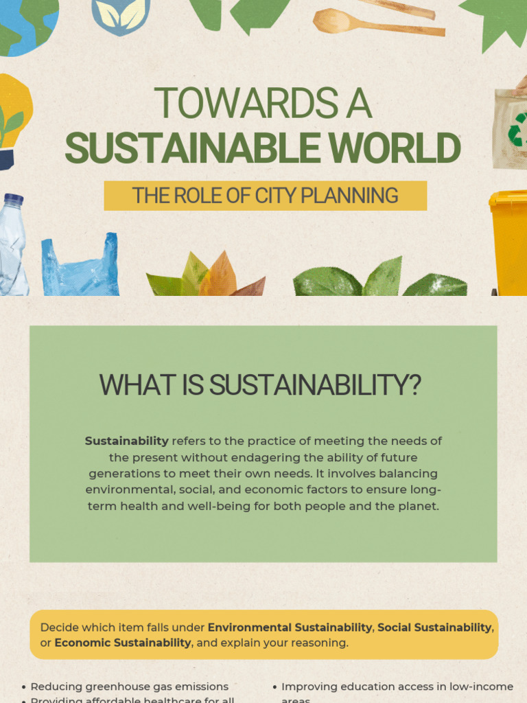 Sustainable City Planning Strategies | PDF | Sustainability ...