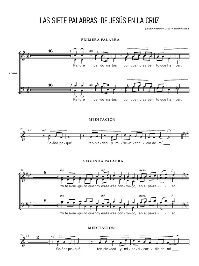 Las Siete Palabras-Jbb | PDF