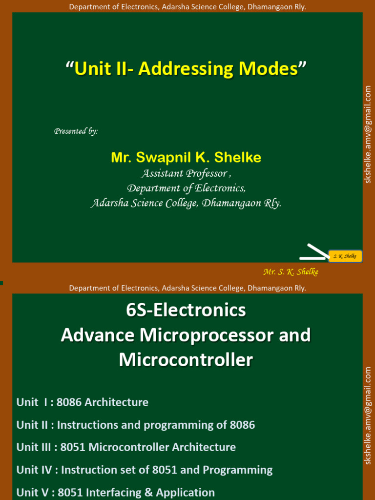 Addressing Modes in 8086 Microprocessor | PDF | Computer Science ...