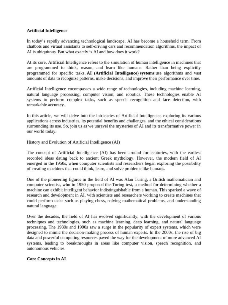 Artificial Intelligence Intro Lec 1 | PDF | Artificial Intelligence ...