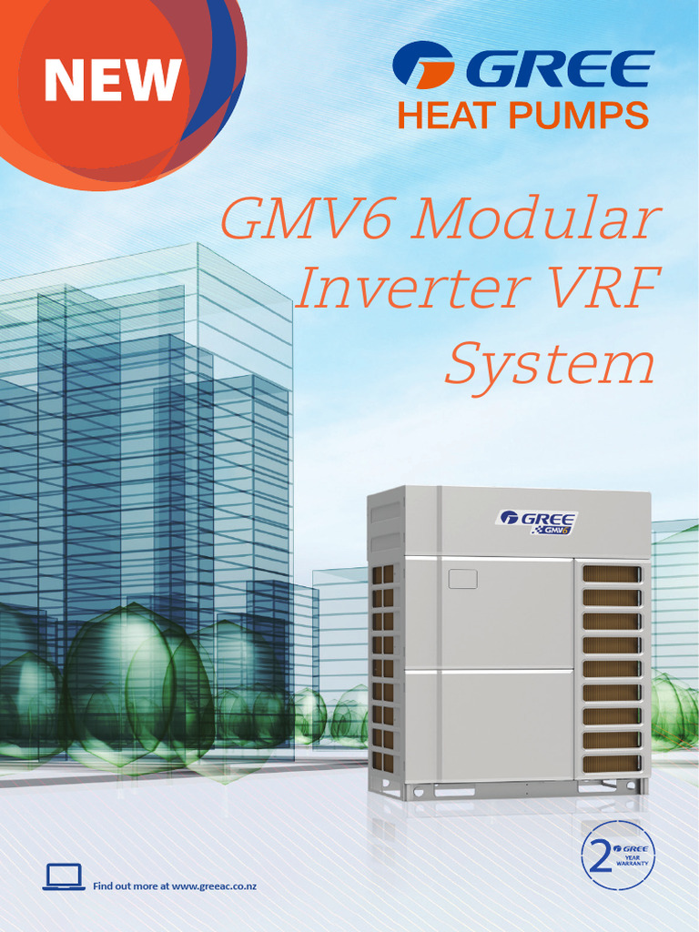 Gree GMV6 Brochure 8pp 2024 | PDF | Air Conditioning | Pump