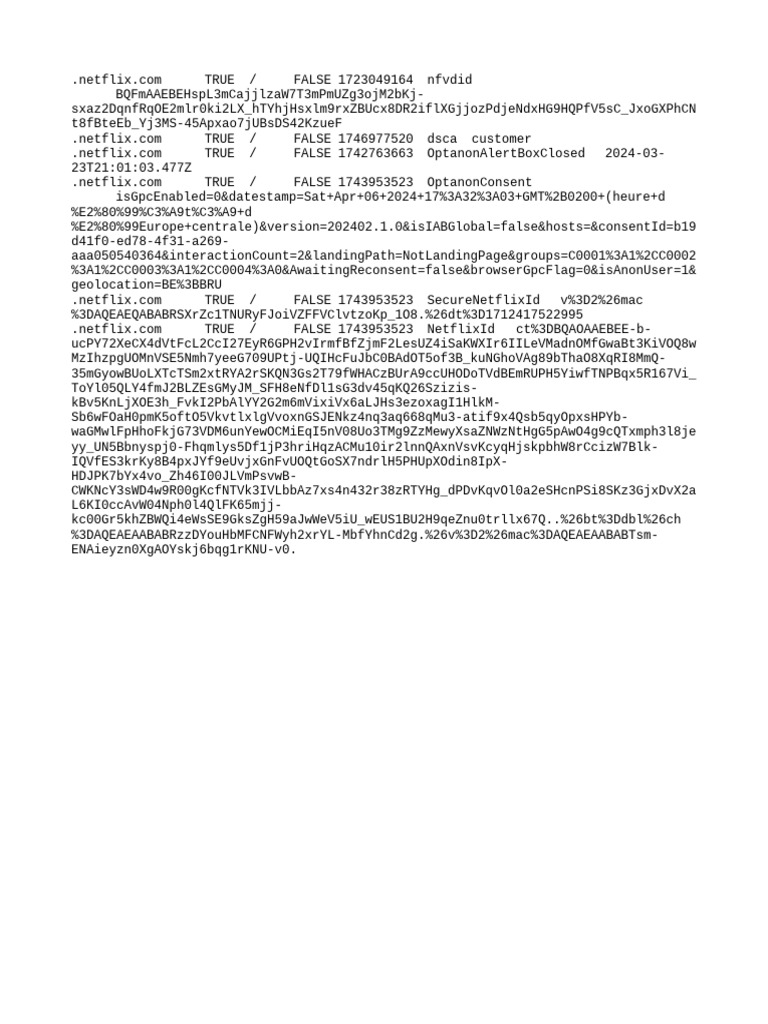 Cookies Netflix Fresh | PDF