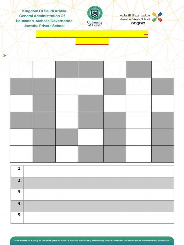 Water Conservation - word search | PDF