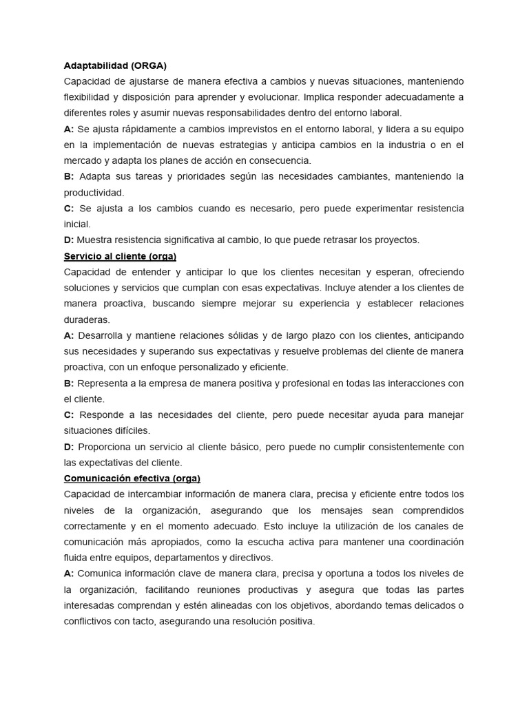 Competencias Orga | PDF | Planificación