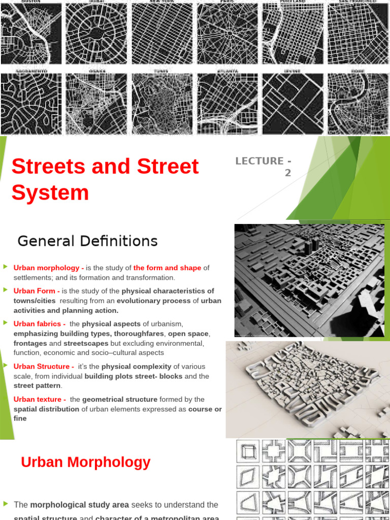 Lecture - 3 - Urban Streets | PDF | Street | Traffic