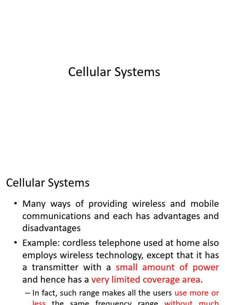 Cellular Networks | PDF | Channel Access Method | Probability Distribution