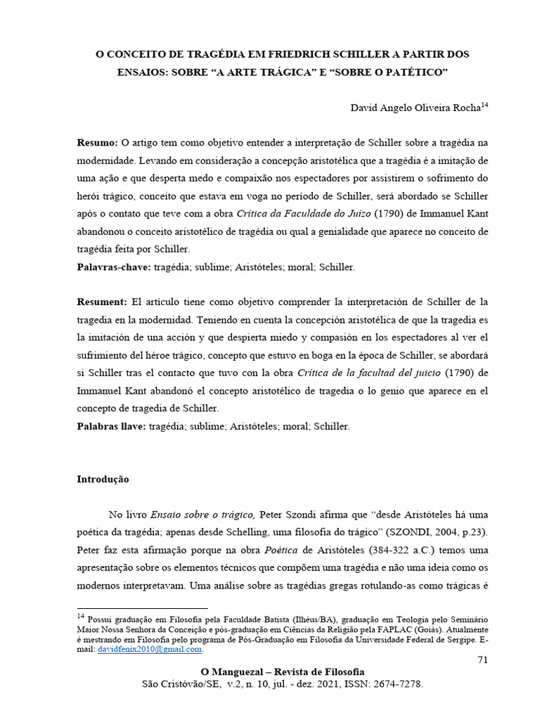 O+CONCEITO+DE+TRAGÉDIA+EM+FRIEDRICH+SCHILLER+A+PARTIR+DOS++ENSAIOS ...
