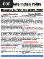 Chapter-wise Summary of Indian Polity | PDF | Government Of India ...