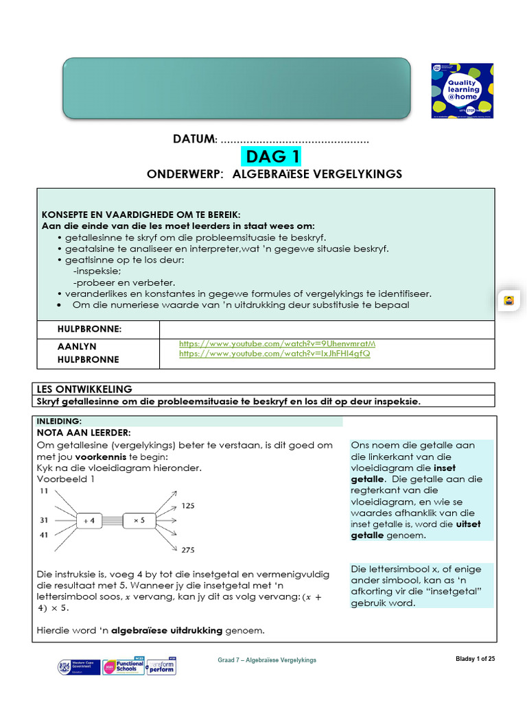 Maths Afr Gr.7 | PDF