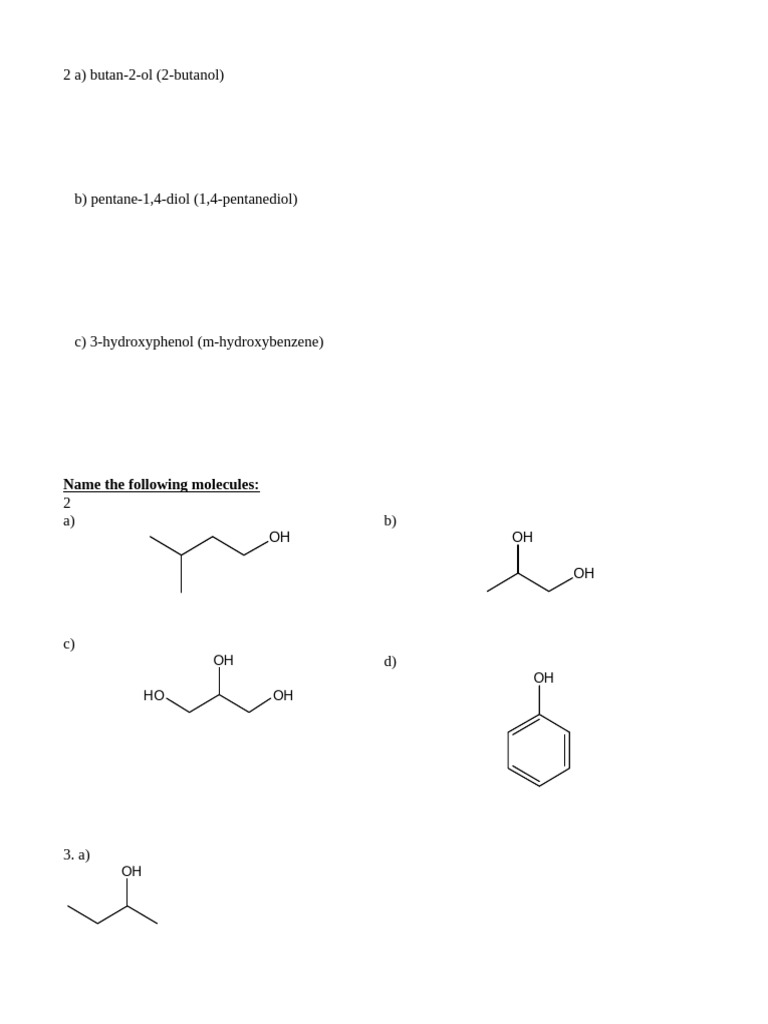 1. Alcohols and Ethers | PDF | Ether | Chemical Compounds