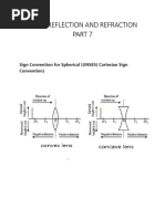 Lens Sign Conventions Explained | PDF | Optics | Light