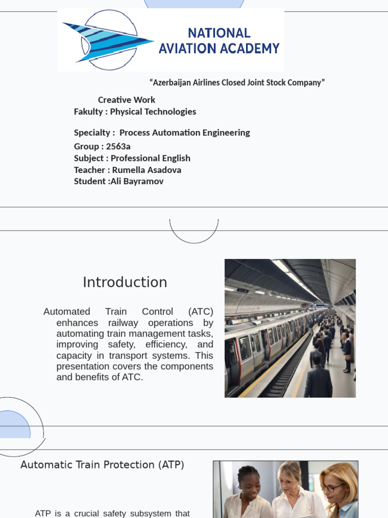 Overview of Automated Train Control | PDF